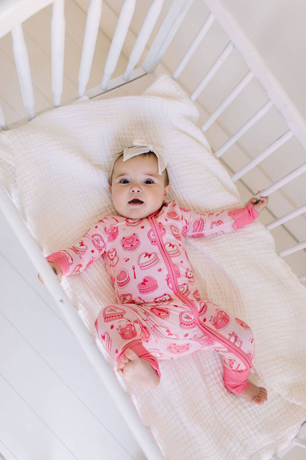 Ollie Jay - Zippy Bamboo Baby PJ in Eat Your Heart Out – Veranda Kids